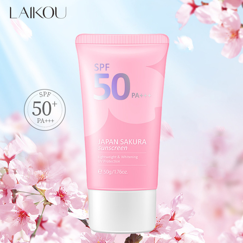 LAIKOU SPF50 Summer Japanese Sakura Sunscreen Facial Sun Block ...