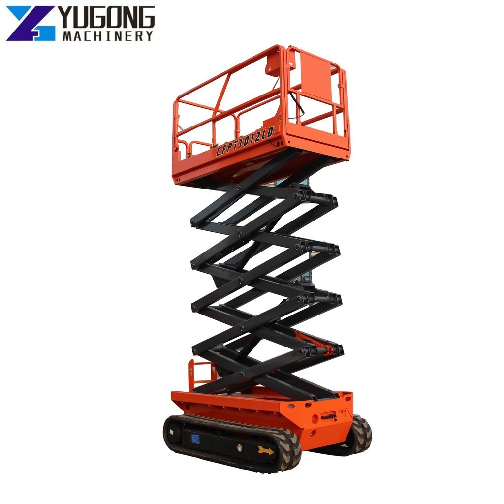 YG Hydraulic Scissor Lift Electric Track Crawler Scissor Lift Man Lift ...