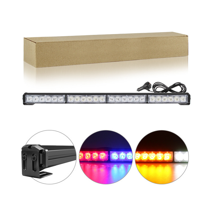 23inch 12V High Power Vehicle LED Flashing Warning Light Bar Rooftop ...