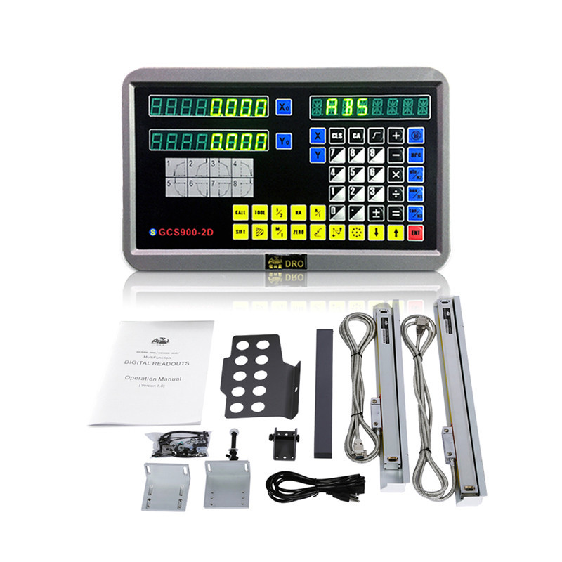 GCS900-2D Digital Readout / Display linear scale for lathe with 2pcs ...