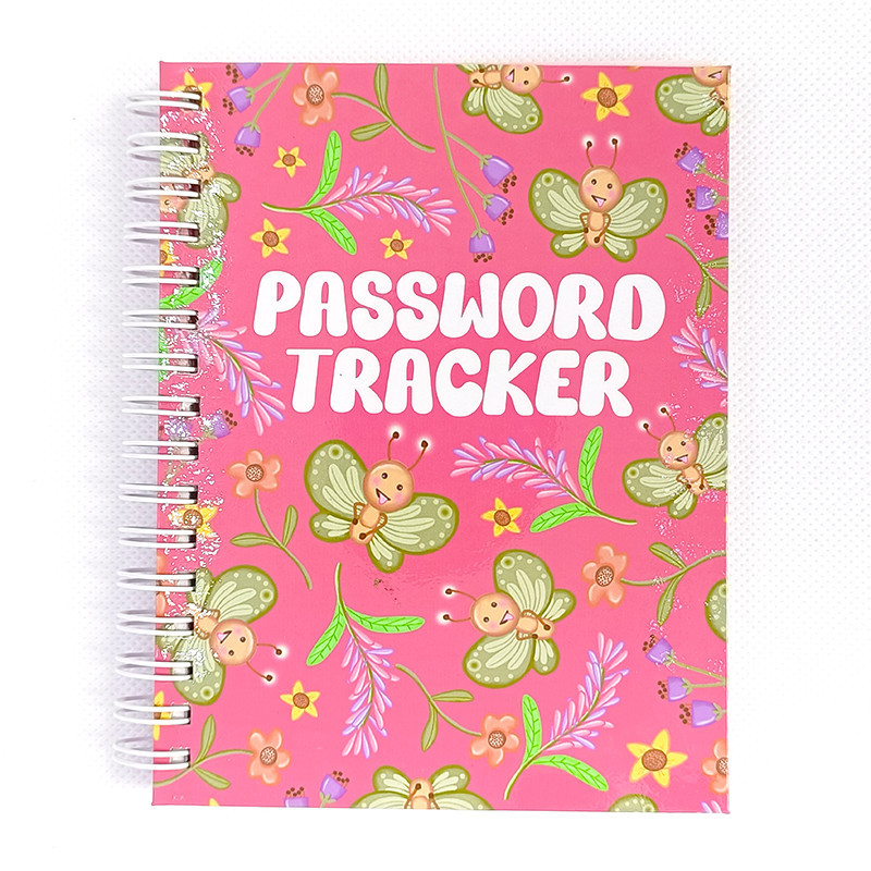 Ever-returning Spring Pink Password Tracker, A6 Password Organizer ...