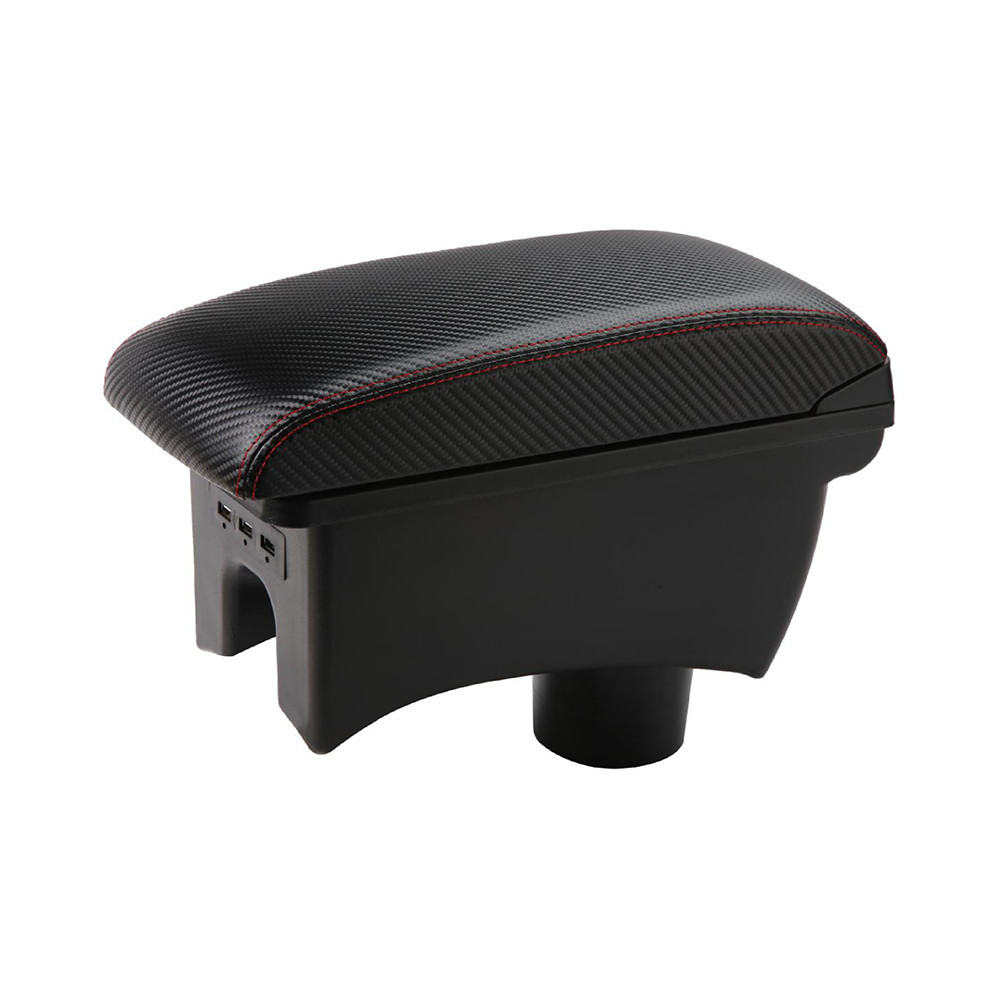 Auto Center Console Armrest Storage Box leather Tray Insert Organizer ...