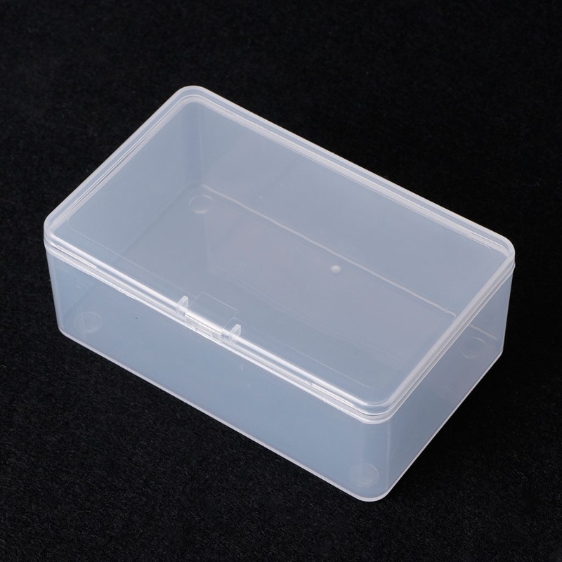 ☌Rectangular Plastic Clear Storage Box Jewelry Beads Collection ...