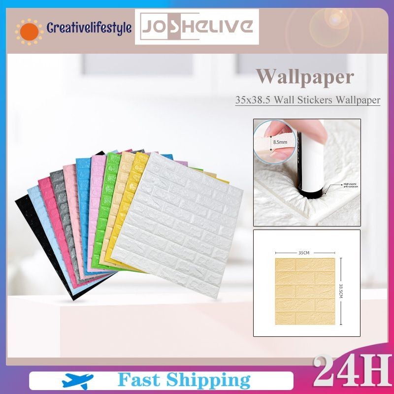 Decorative 3D Wall Stickers Self adhesive Wallpaper Foam Panels Home ...