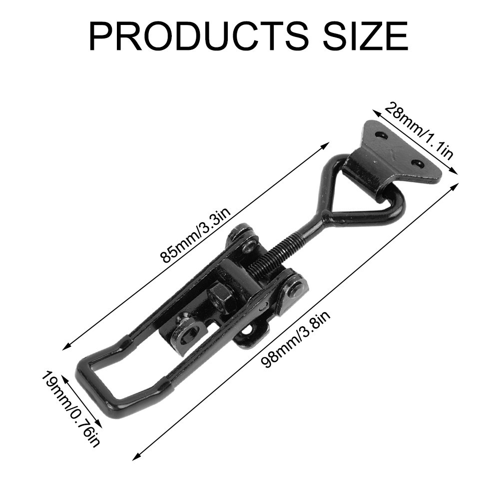 】Toggle Latch Catch Toggle Clamp Adjustable Cabinet Boxes Lever Handle ...
