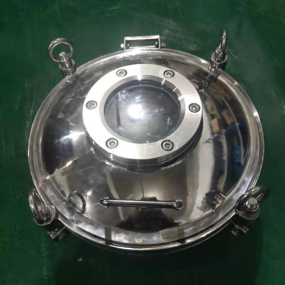☄SS304 Manhole Sanitary Mirror Manhole Reaction Kettle with Window ...