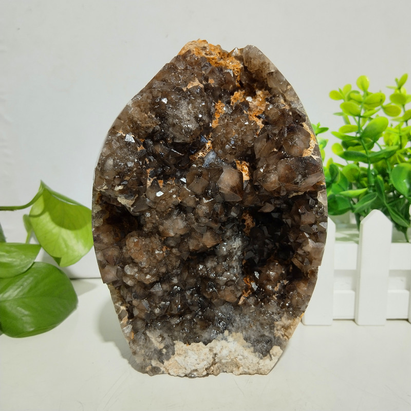 유100% Natural Smoky Quartz Crystal Raw Real Stone Mineral Specimen Room ...