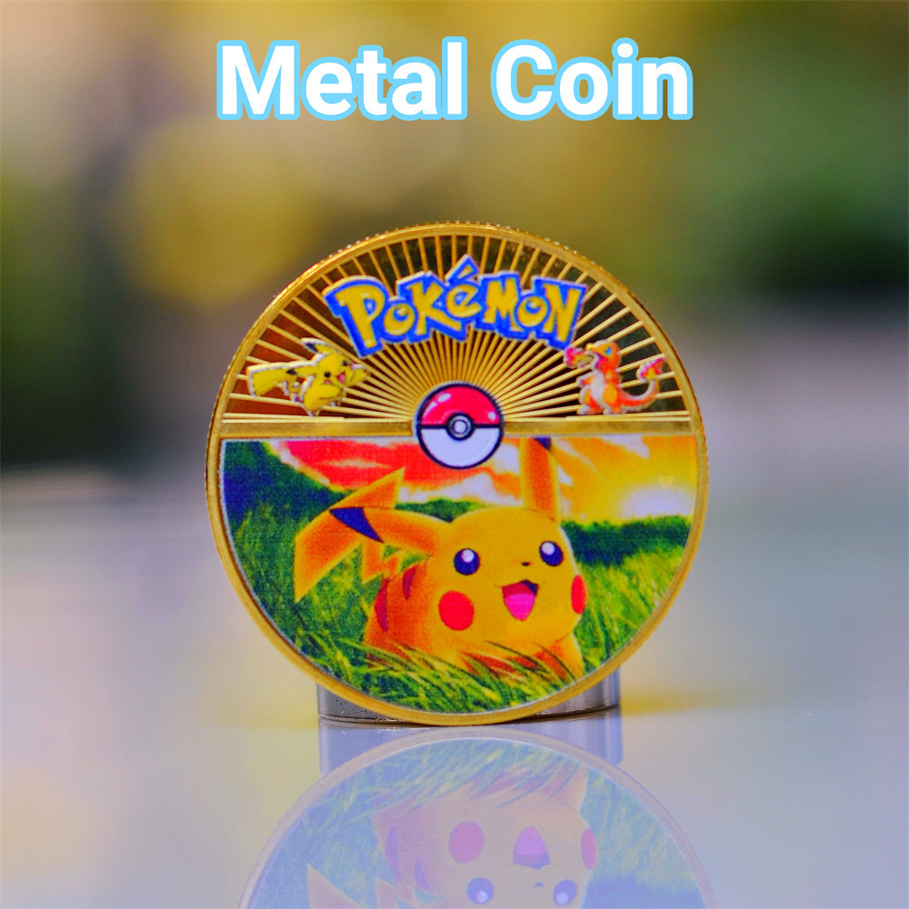 Pokemon Coine Metal Pokémon Coins Anime Commemorative Coin Pikachu Vmax ...