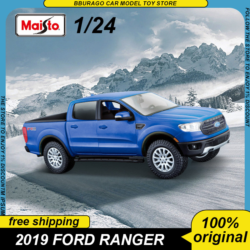 Maisto 1:24 2019 Ford Ranger Pickup Car Diecast Model Edition Suv Car ...