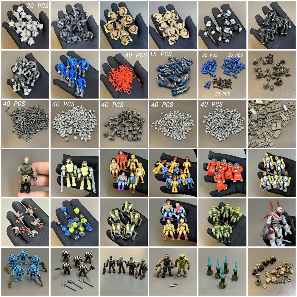 LOT Mega Bloks Construx He-man MOTU Skeletor Heroes UNSC Marine ...