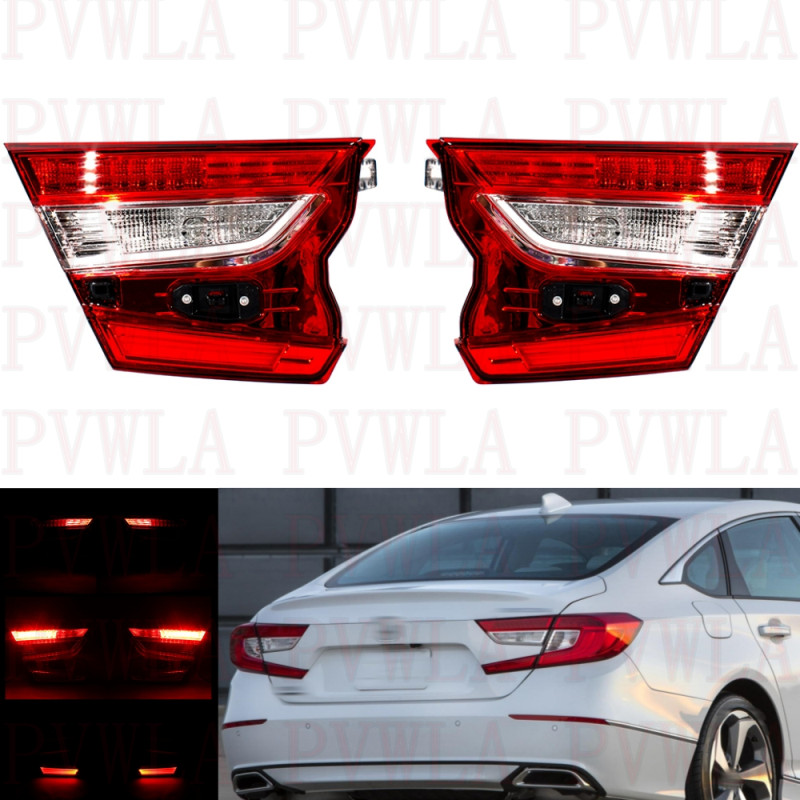☫Pair Inner Side Tail Light Rear Lamp With LED Bulbs 34155-TVA-A01 ...