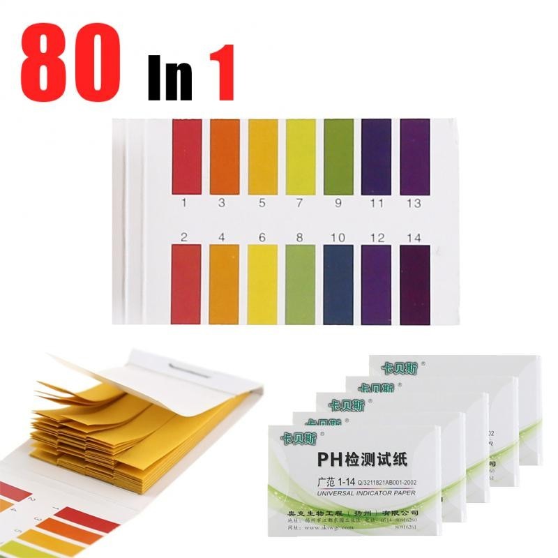 80 Strips/pack PH Test Strips Full PH Meter PH Controller 1-14st ...