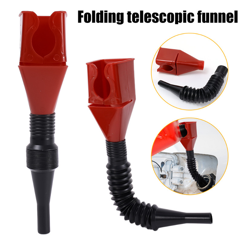 유Folding Telescopic Hose Refueling Funnel Motorcycle Refueling Gasoline ...