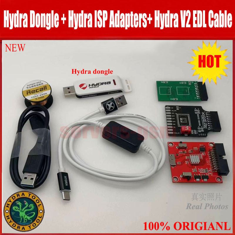 -2023 Original New Hydra Dongle+V2 EDL Cable And eMMC ISP Adapters Tool ...