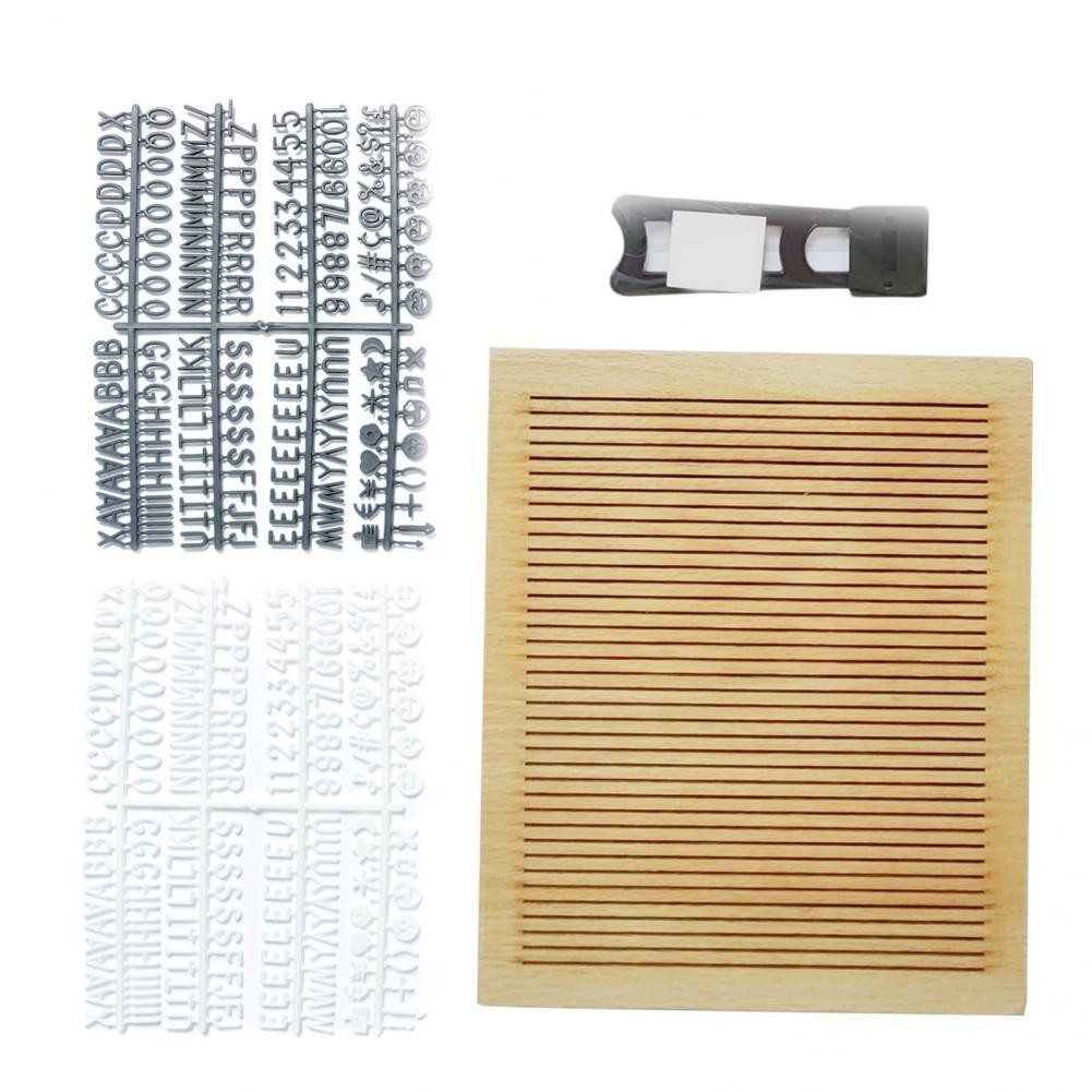 1 Set Practical Message Board Sturdy Felt Board Changeable Non-slip Oak ...