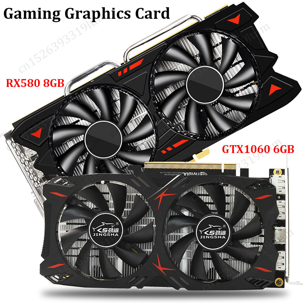 GTX 1060 RX 580 GDDR5 Desktop Computer Gaming Graphics Card 1GB-8GB placa de video GT1030 GT730 ...