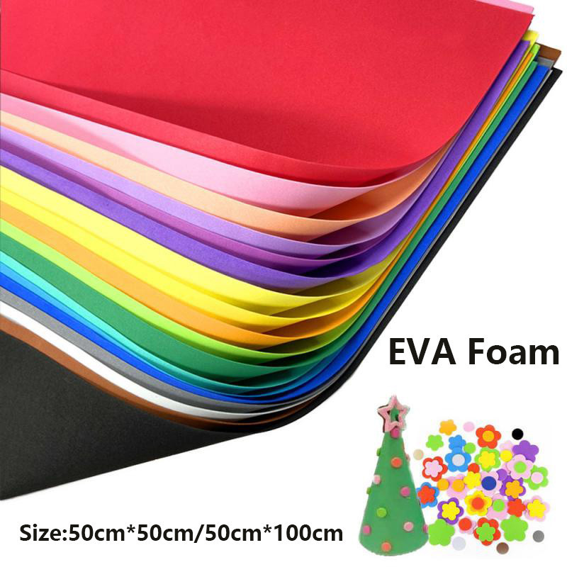 Colorful Eva Foam Sheets Cosplay EVA Foam 1mm Thick 50cm*50cm / 50cm ...