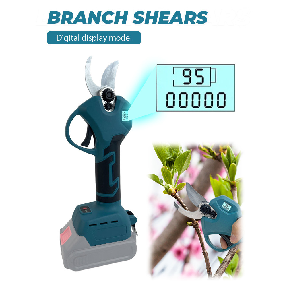 ☫45mm Brushless Electric Pruner 4 Gears Cordless Handheld Orchard Shrub ...