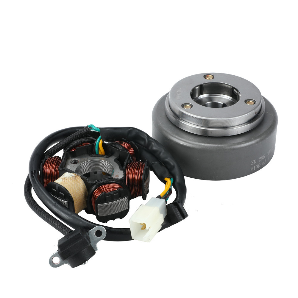 Motorcycle Engine Spare Parts ZS190cc 6 poles Magneto Assembly | Shopee ...