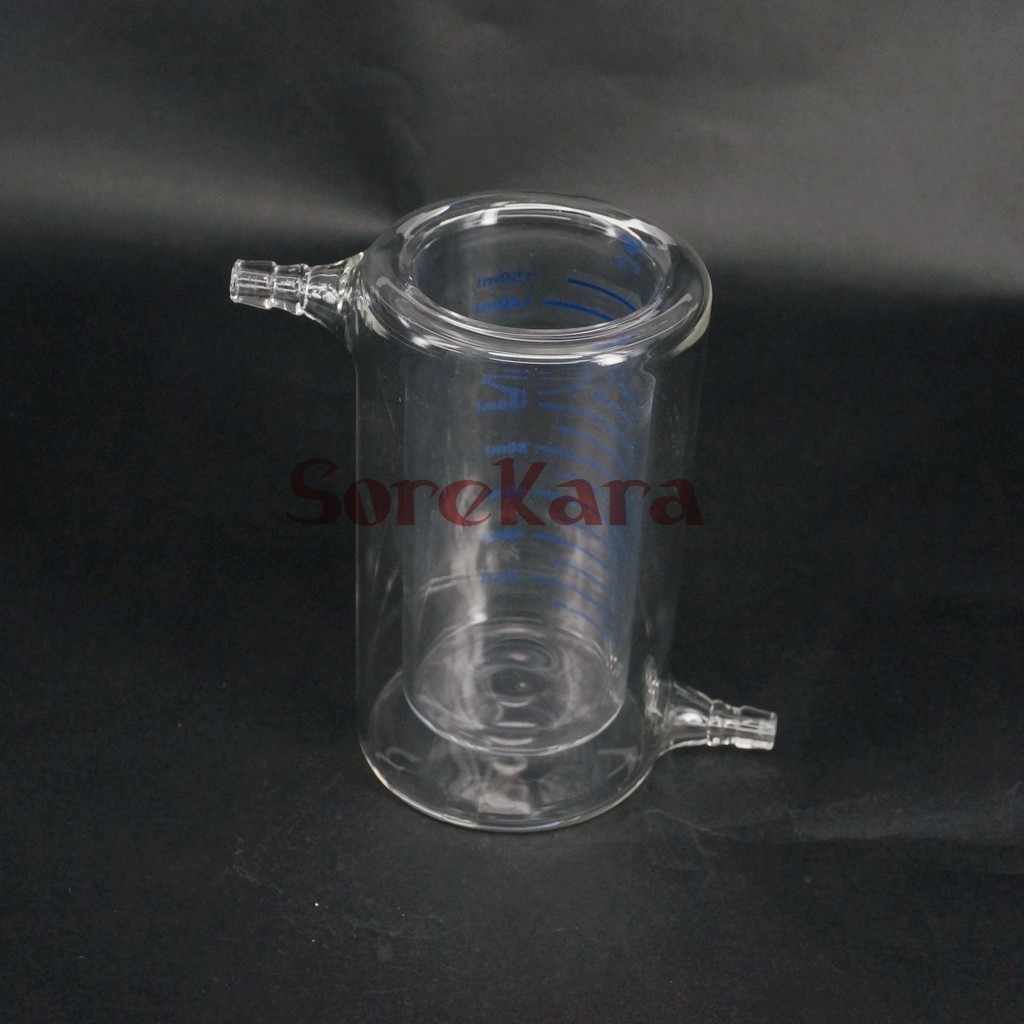 150ml Laboratory Jacketed Borosilicate Glass Beaker Double Layer Beaker ...
