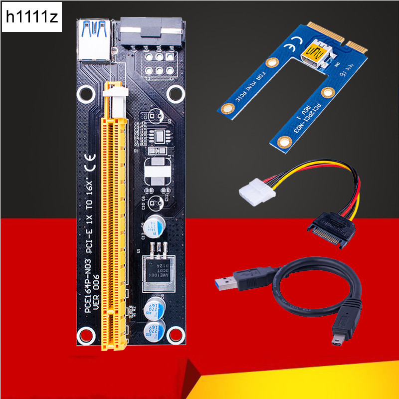 ☺Mini PCIe 1x to PCI Express x16 Riser Card for Laptop External ...