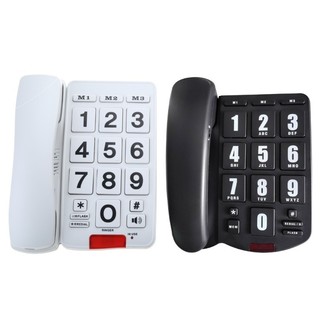 ☁Big Button Landline Phone Desktop Telephone Ringtone Fixed Home Phone ...