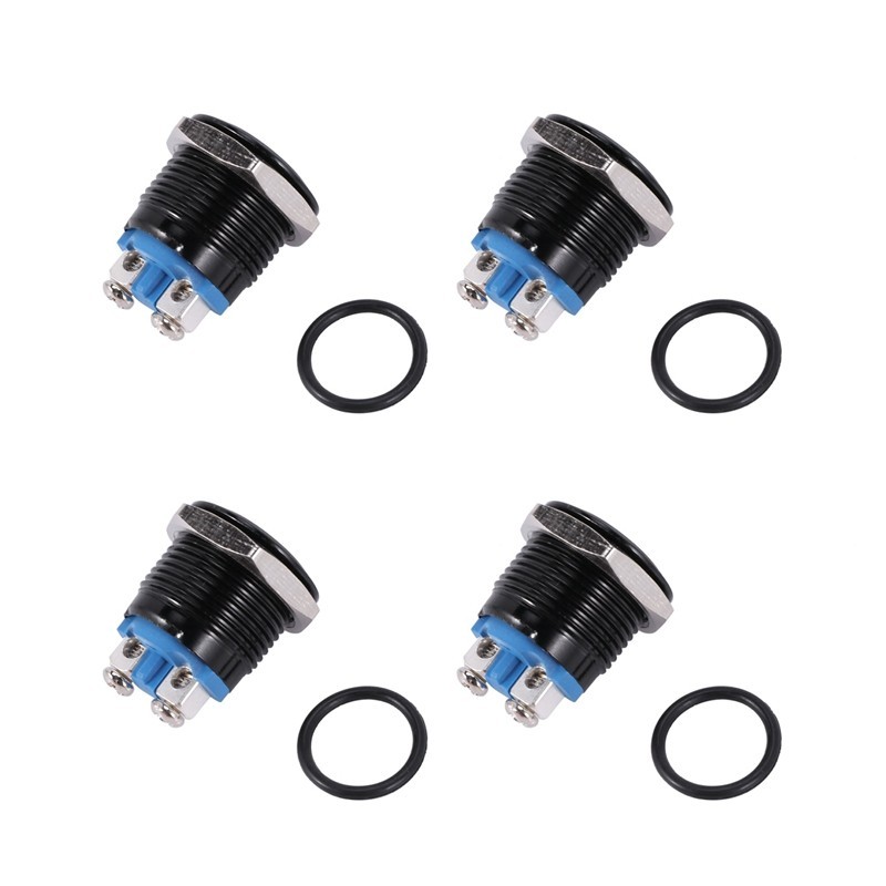 ️4X Horn Switch Horn Button Push Button Switch For Car 16Mm 12V ️C ...
