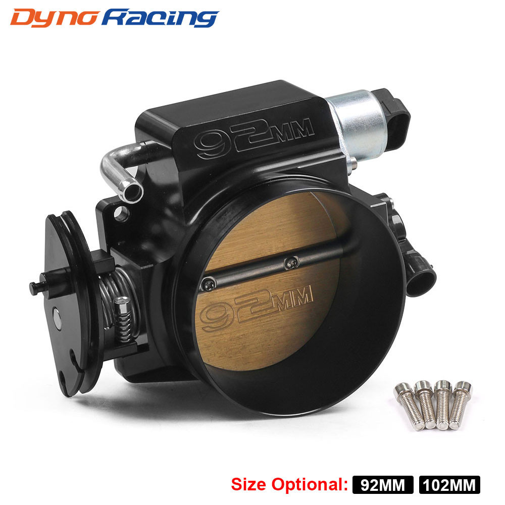 ♀High Flow Billet Aluminum 92mm/102mm Throttle Body With TPS Sensor For ...