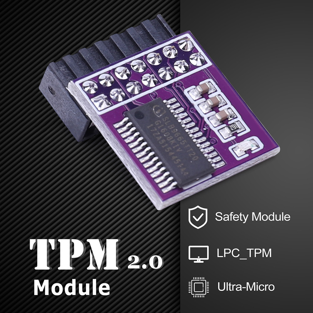 ☇TPM 2.0 Encrypted Security Module LPC 14 Pin/20 Pin Mainboard Card TPM2.0 Module for ASUS Gigab ...