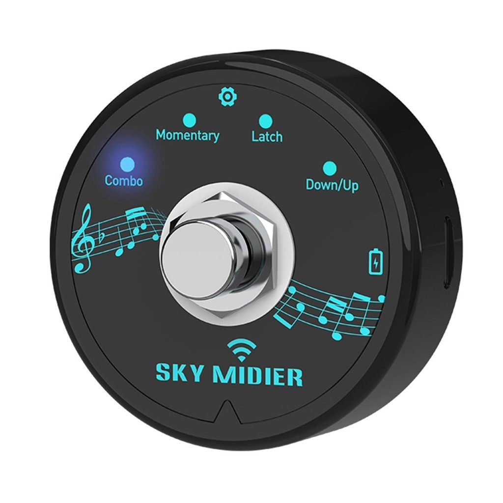 유Wireless MIDI Controller Lightweight Rechargeable MIDI Foot Controller ...