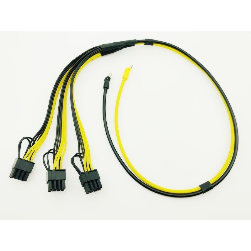 -10PCS PSU Power Supply Cables PCI e Molex 8pin to 3 PCI-e 8p 6+2pin ...