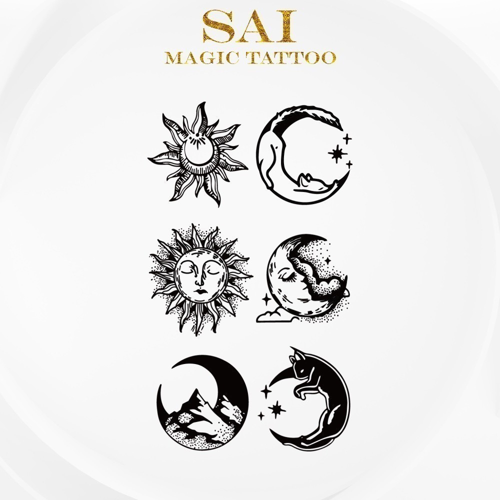 SAI MAGIC TATTOO 012 Lasts To 2 Weeks Tattoo Sticker Waterproof Long ...