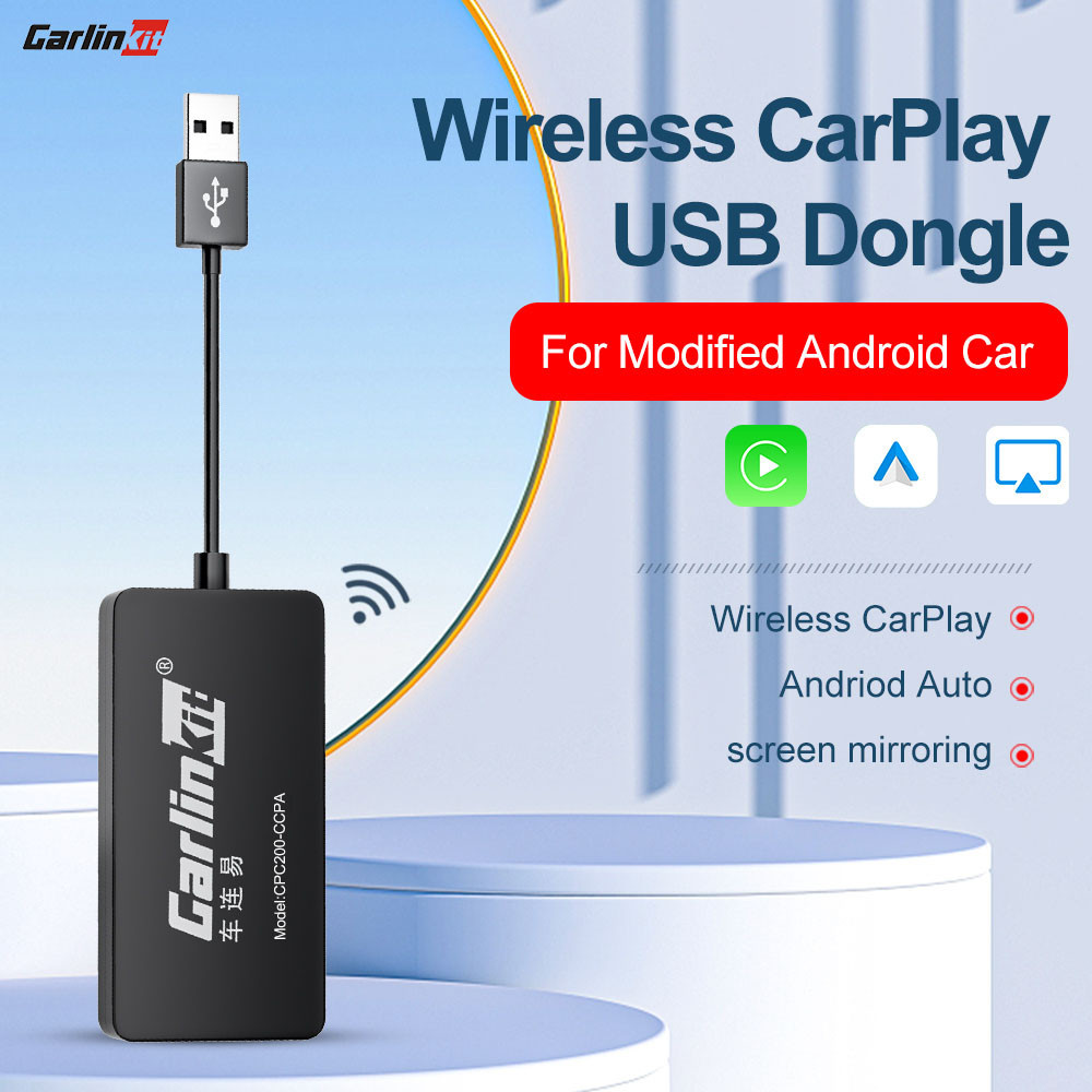 유CarlinKit Wired& Wireless CarPlay Dongle USB Android Auto Adapter For ...