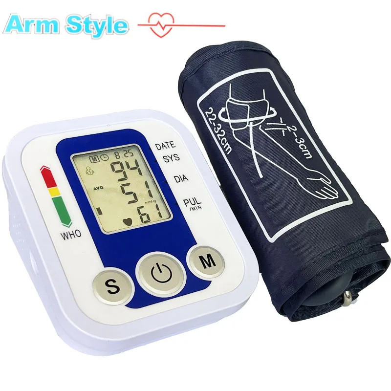 BP Cuff Machine Home Automatic Digital Arm Blood Pressure Monitor LCD ...