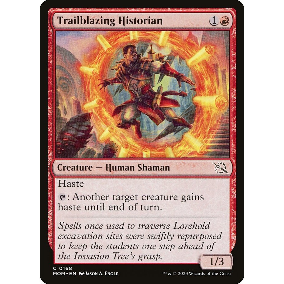 Trailblazing Historian March of the Machine mom common MTG Magic the ...