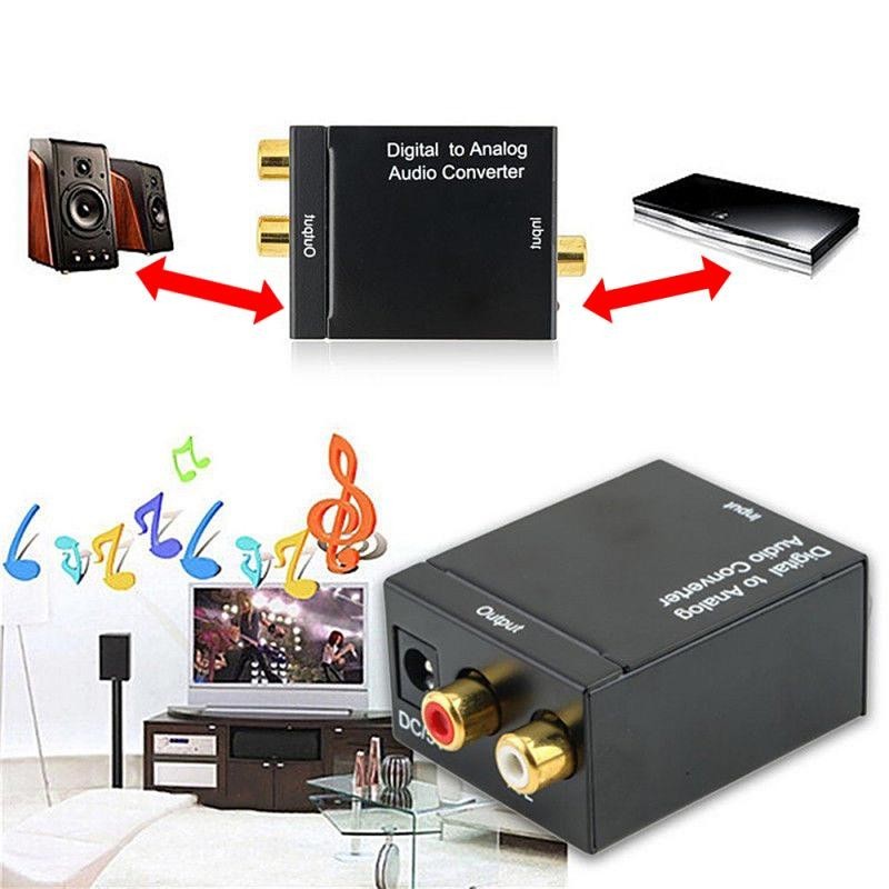 ☆Latest Analog To Digital ADC Converter Optical Coax RCA Toslink Audio ...