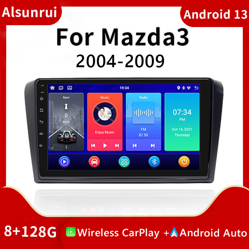 유9'' AutoRadio 2 din Android 13 For Mazda 3 bk 2004-2013 Mazda 3 ...
