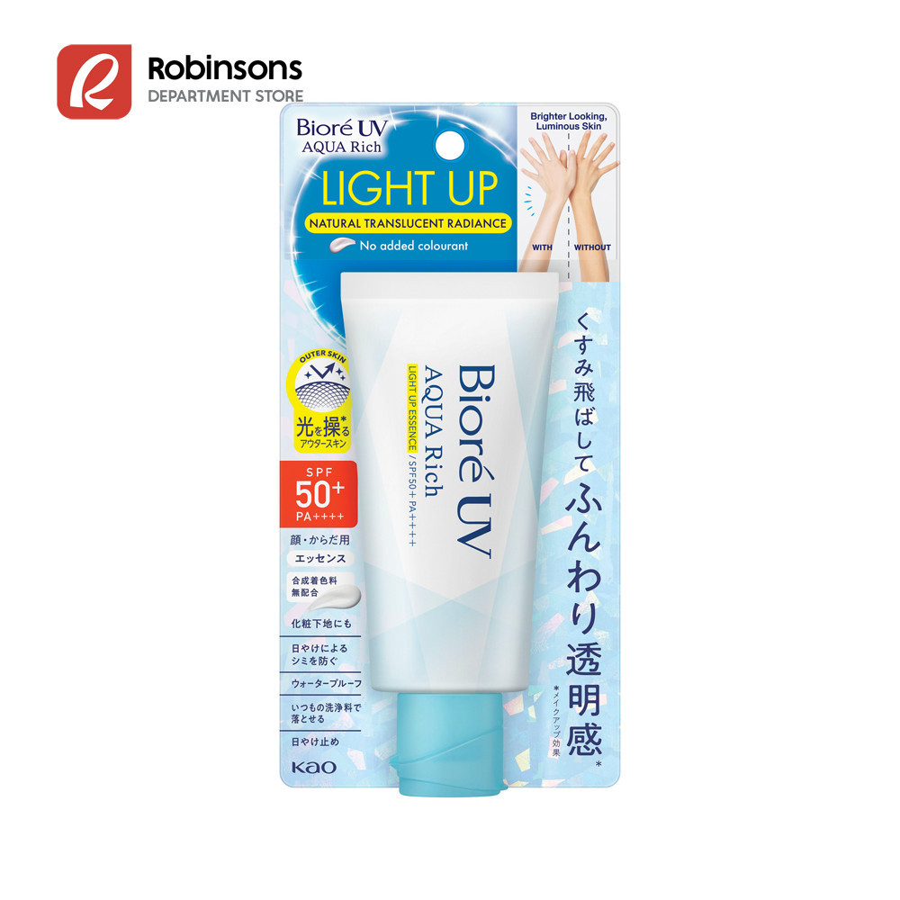 Biore UV Aqua Rich Light Up Essence 70g | Shopee Philippines