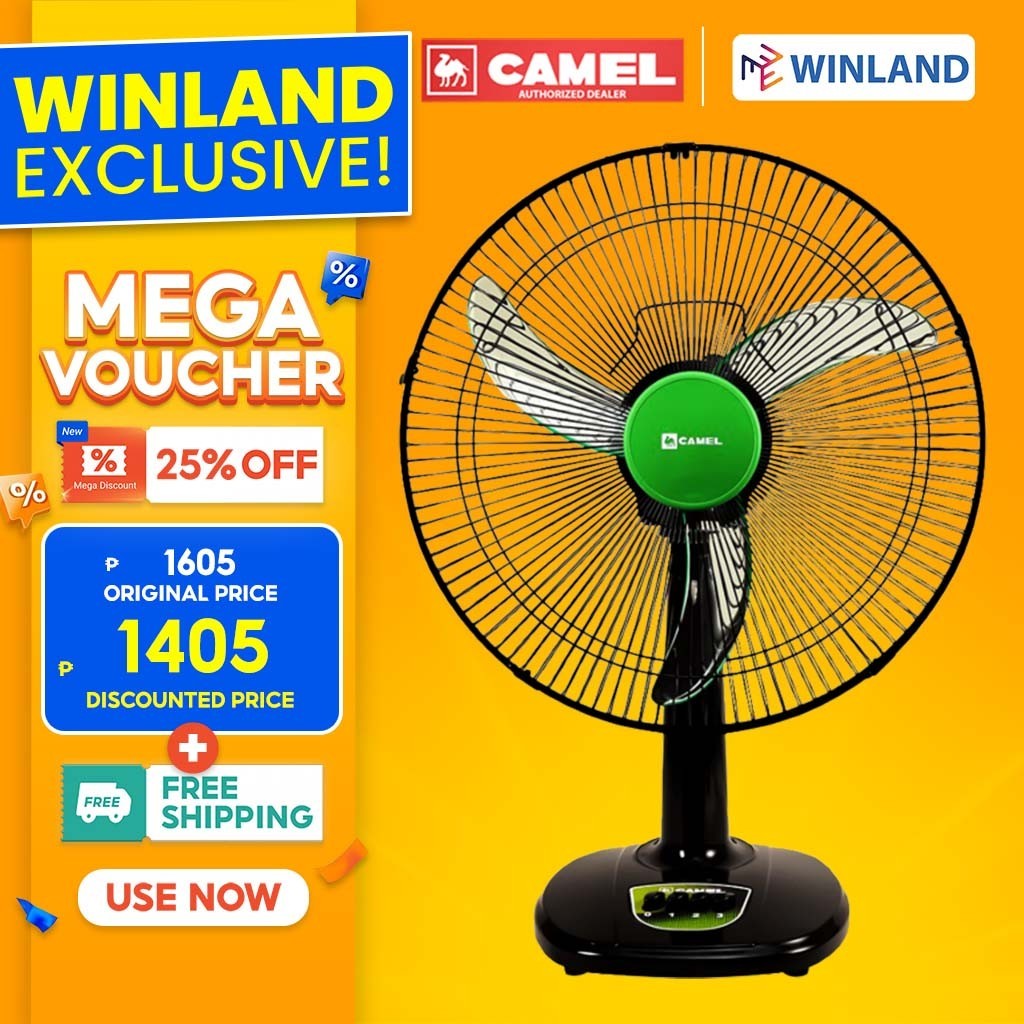 Camel Appliances by Winland 16 Inches Amihan Desk Fan Electric Fan CDF ...