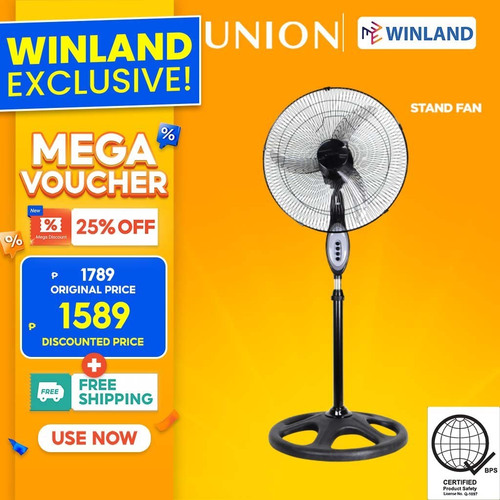 Union by Winland 18inches WIND plus Stand Fan / Electric Fan UGSF-1840 ...