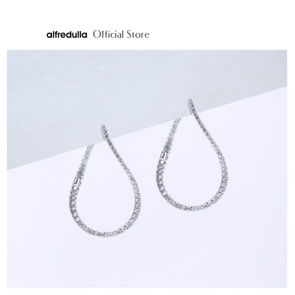 Alfredulla Voidd Silver 925 Zirconia Earrings | Shopee Philippines