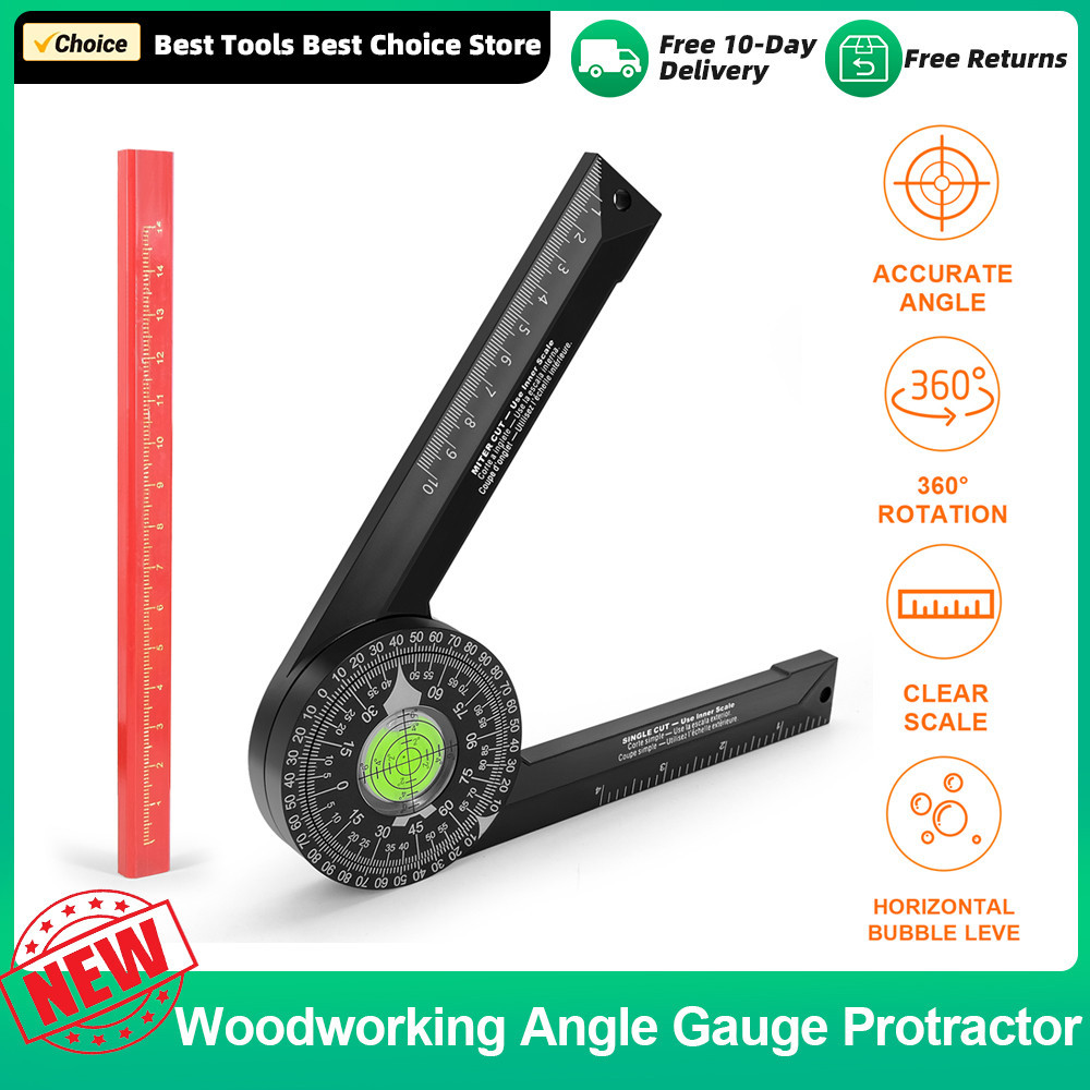 Angle Gauge Protractor Woodworking Cutting Positioner Miter Saw ...