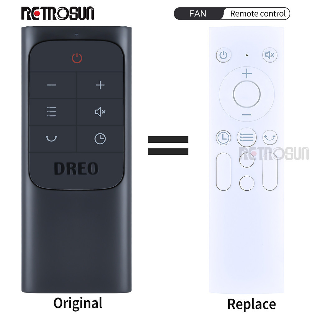 -New Remote Control for Dreo Tower Fan 42 Inch, Cruiser Pro T1 Quiet ...
