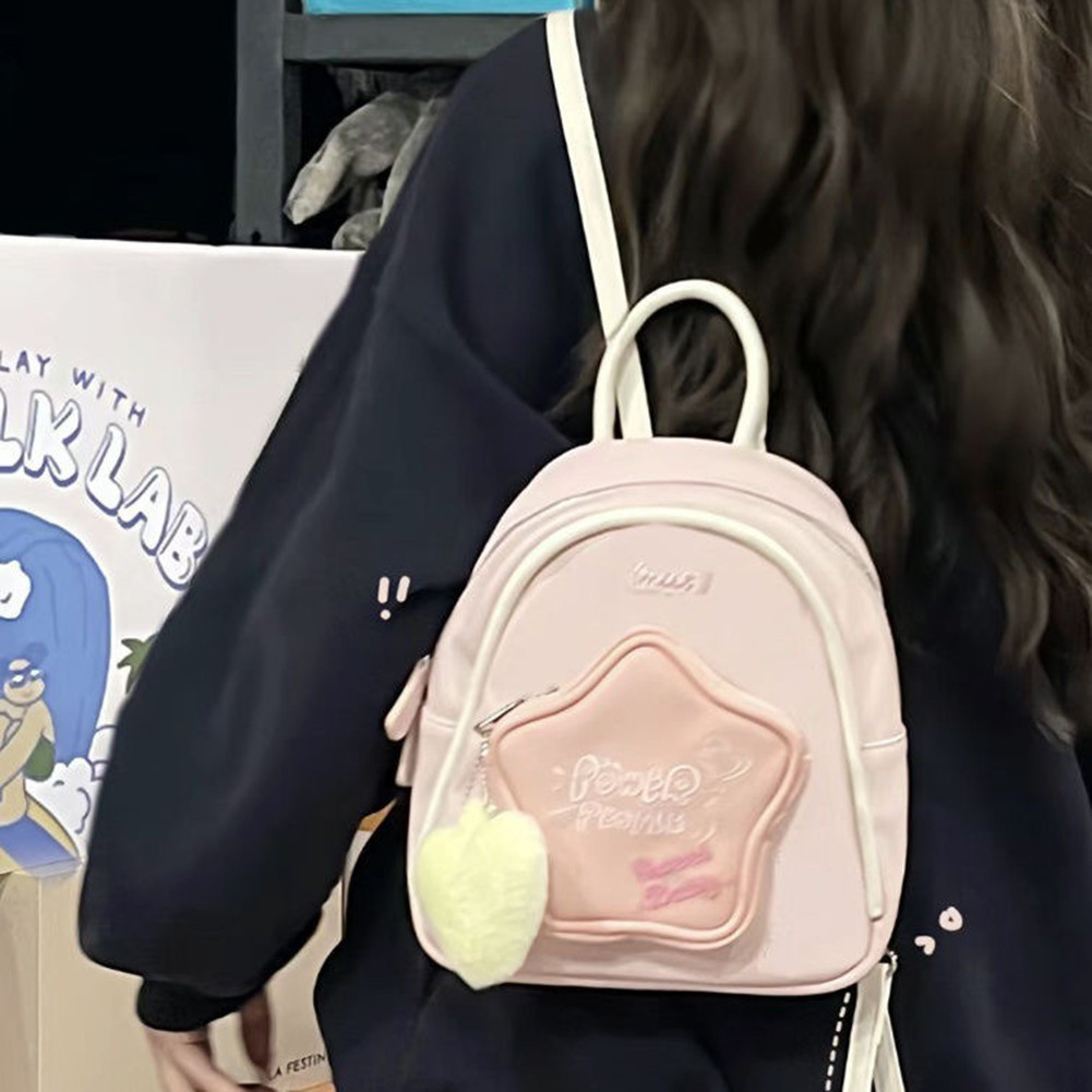 Cute Star Y2K Aesthetic Mini Backpack with Adjustable Shoulder Strap ...