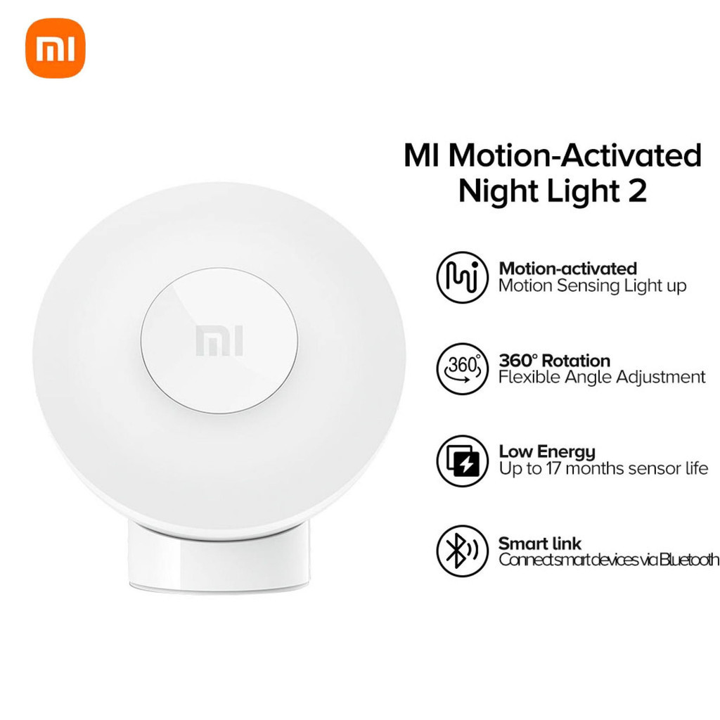 Xiaomi Mi Motion-Activated Night Light 2 Bluetooth 3-in-1 Smart Light ...