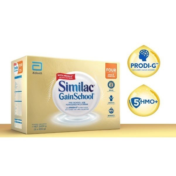 Similac gain school HMO 2.4kg (6x400g) | Shopee Philippines
