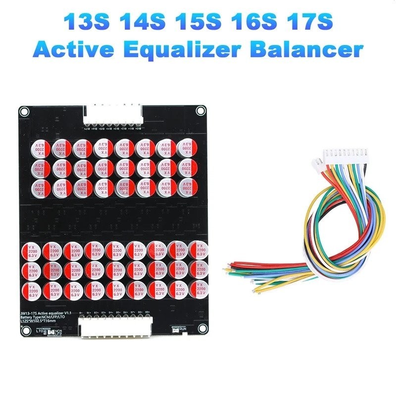 13S 14S 15S 16S 17S Active Equalizer Balancer Lifepo4 Lipo LTO Battery Energy Equalization ...