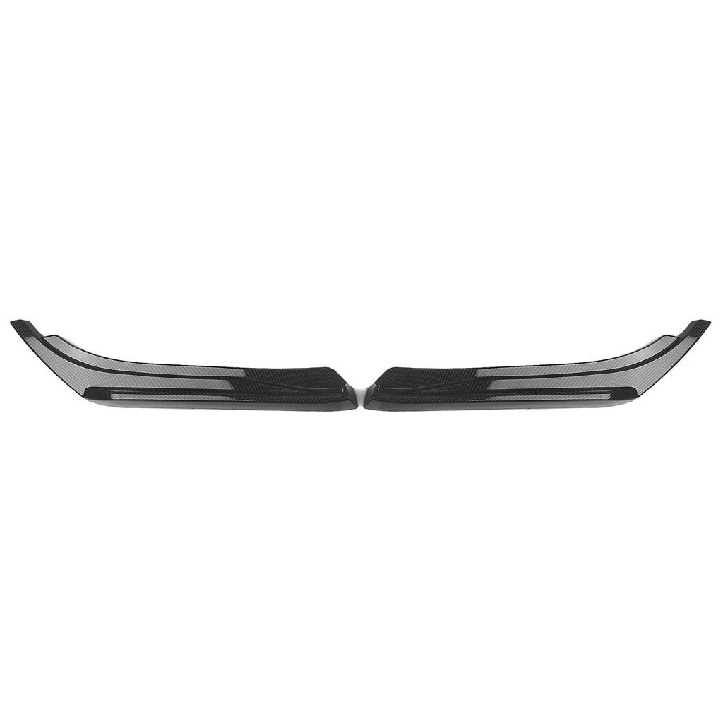Glossy Black Carbon Fiber Look Rear Bumper Side Cover Boot Molding ...