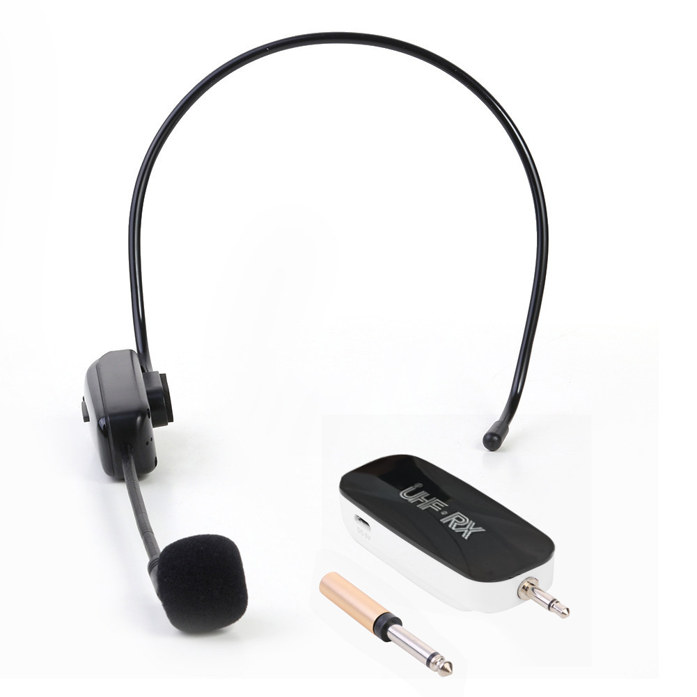 ღ2 IN 1 Handheld UHF Wireless Microphone Headset Professional Head-Wear ...