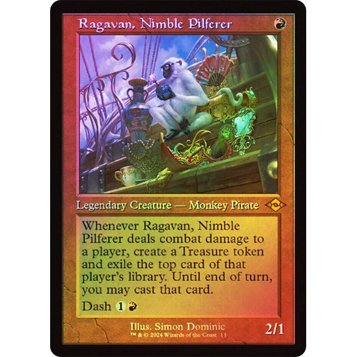 Pr0xy Card - Ragavan, Nimble Pilferer (Retro Foil) | Modern Horizons 2 ...